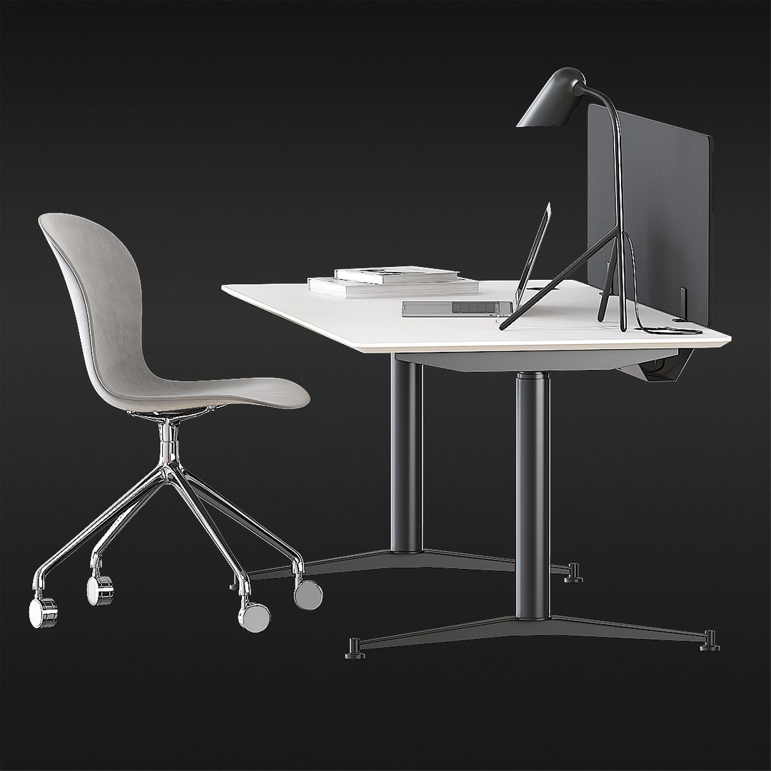 3D Boconcept Office Desk - TurboSquid 1622055