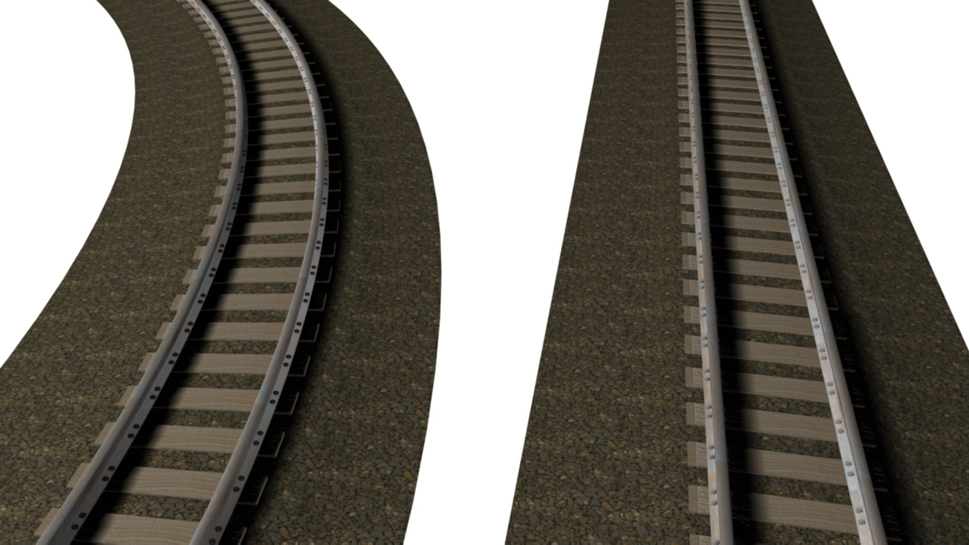 3D Railway Track Model - TurboSquid 2015436