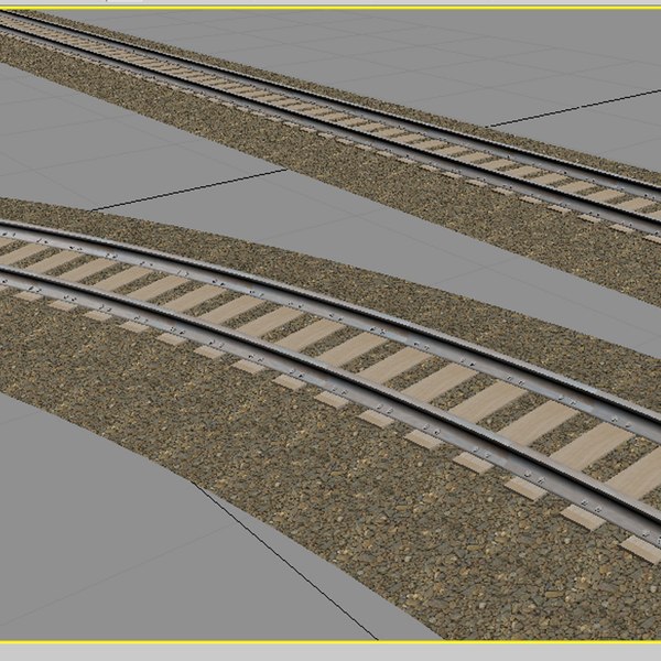 3D Railway Track model - TurboSquid 2015436