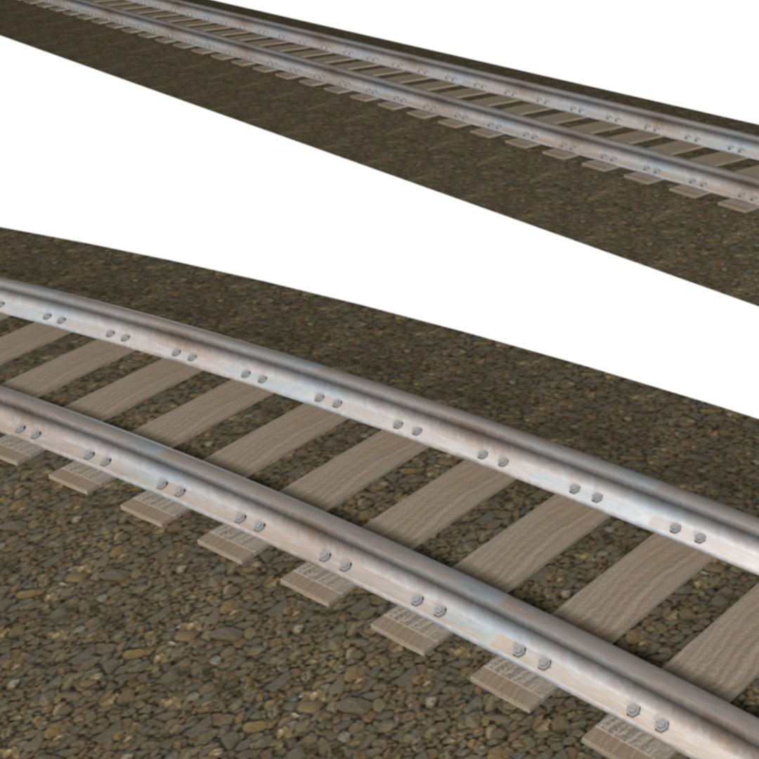 3D Railway Track Model - TurboSquid 2015436