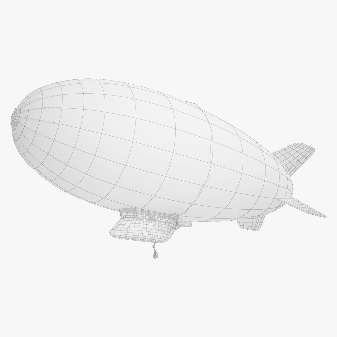 zeppelin airship ship 3d max