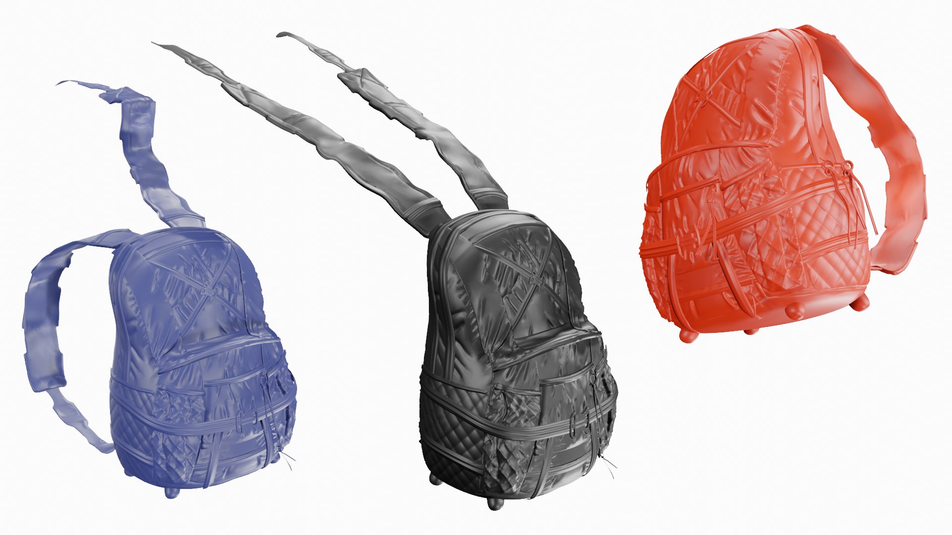 3D Rigged Strap Backpack Model - TurboSquid 1862971