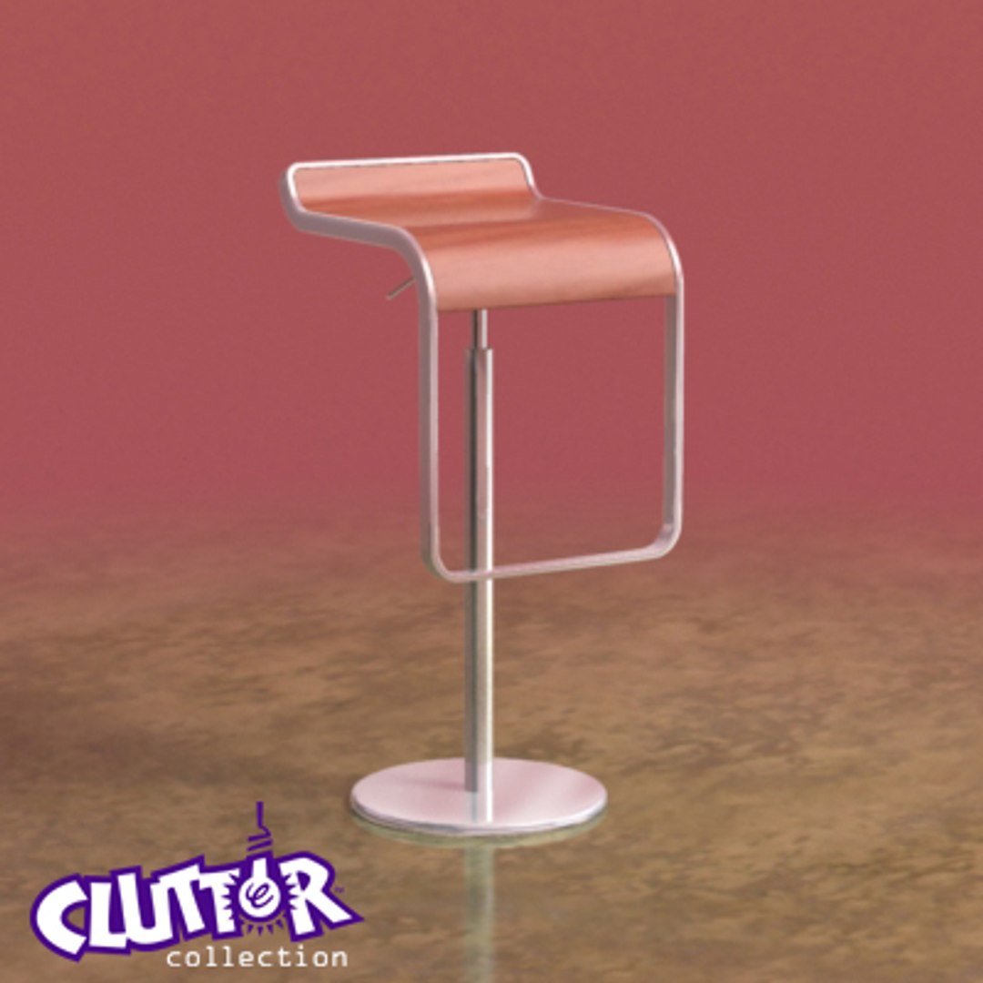 3d Model Piston Stool