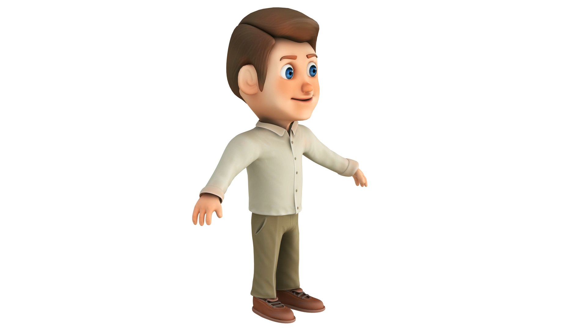 3D Cartoon Family 1 - TurboSquid 2214947
