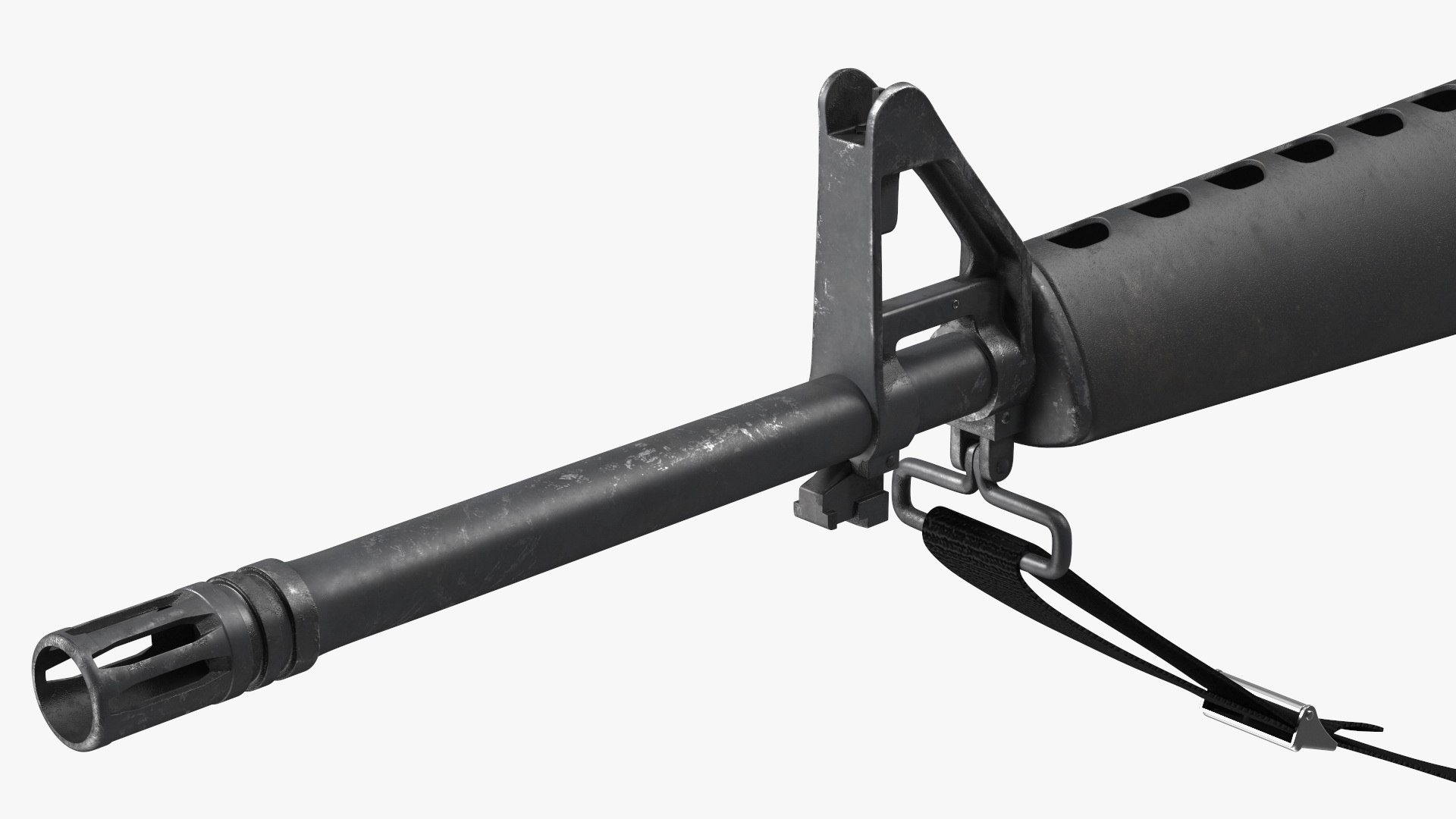 3D Assault Rifle M16 With Sling - TurboSquid 2216679