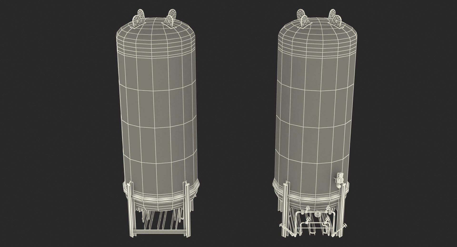 3D lng storage tank vertical model - TurboSquid 1237444