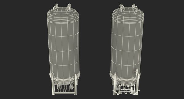 3D lng storage tank vertical model - TurboSquid 1237444