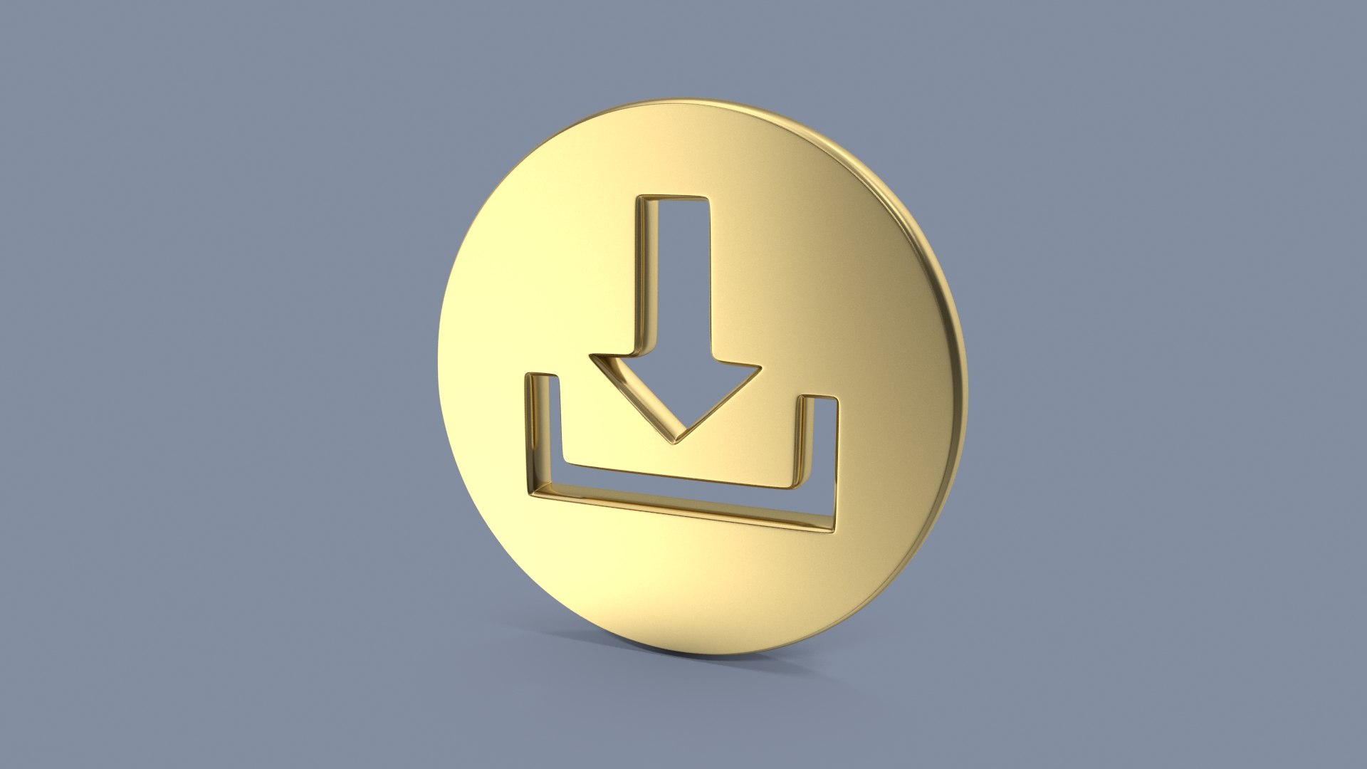 Download Now Circular Symbol Gold Model - TurboSquid 2065307