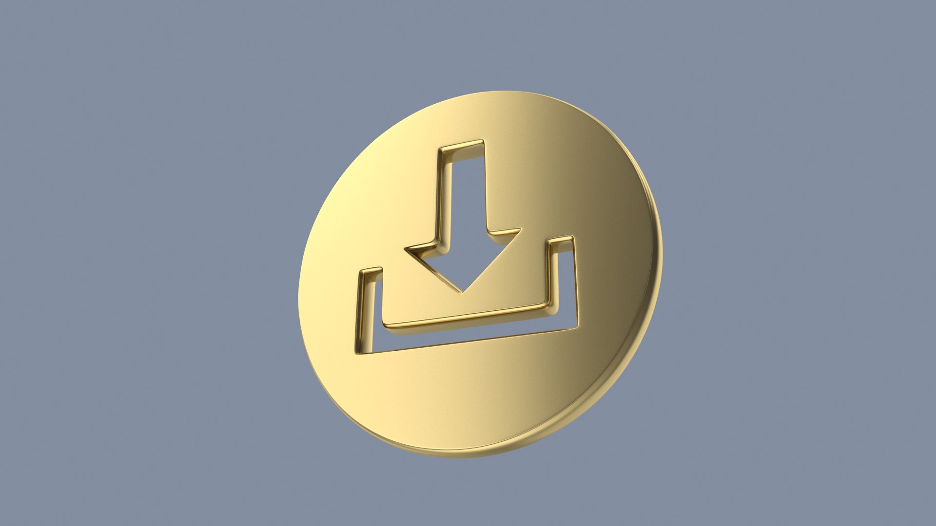 Download Now Circular Symbol Gold Model - TurboSquid 2065307