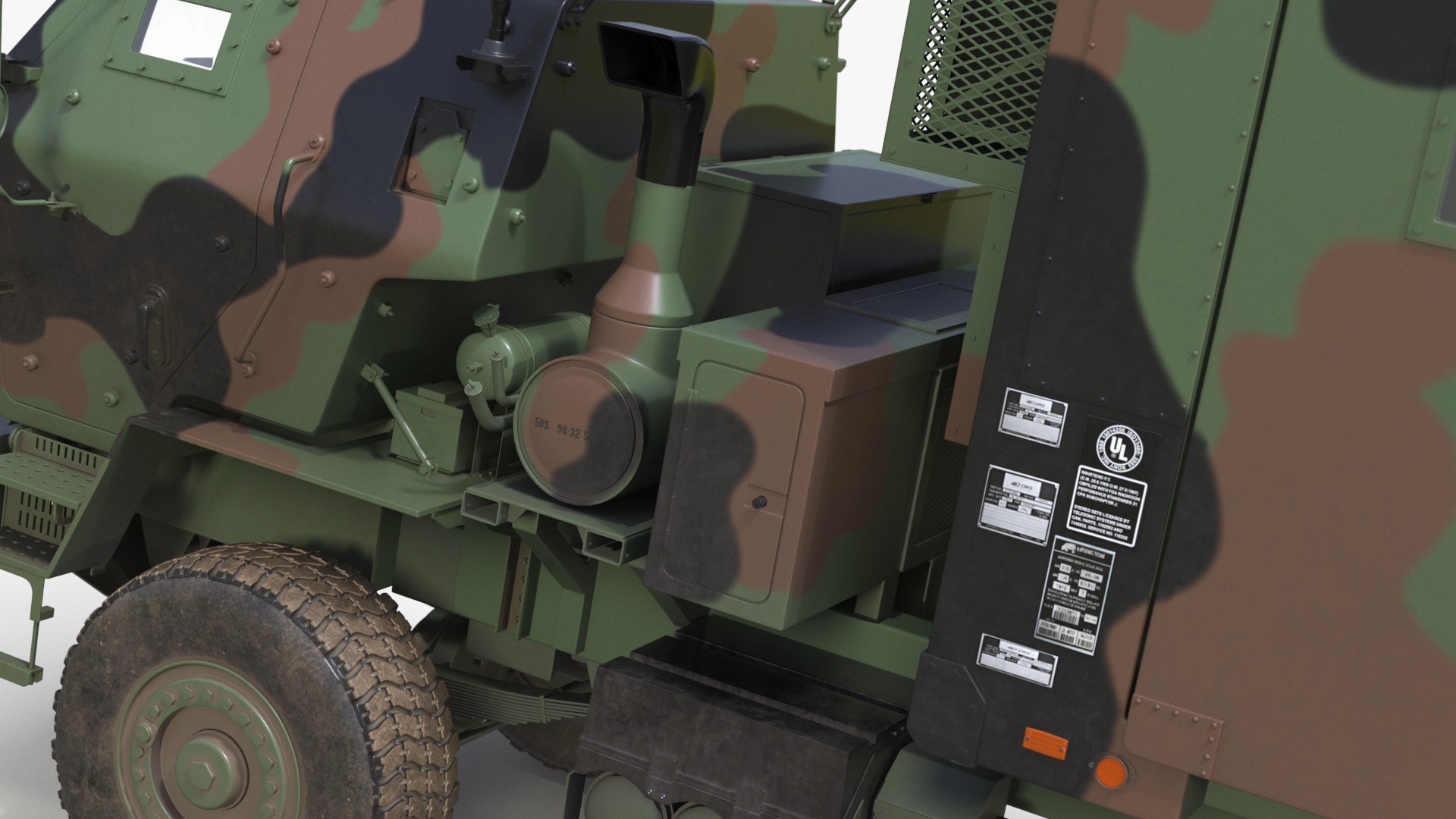 Deployed Military Mobile Command Truck Simplified 3D Model - TurboSquid ...