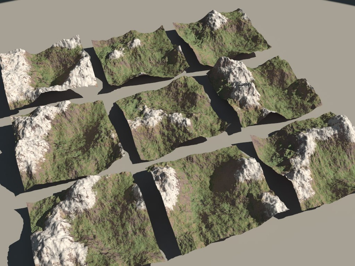 3d Obj Mountains