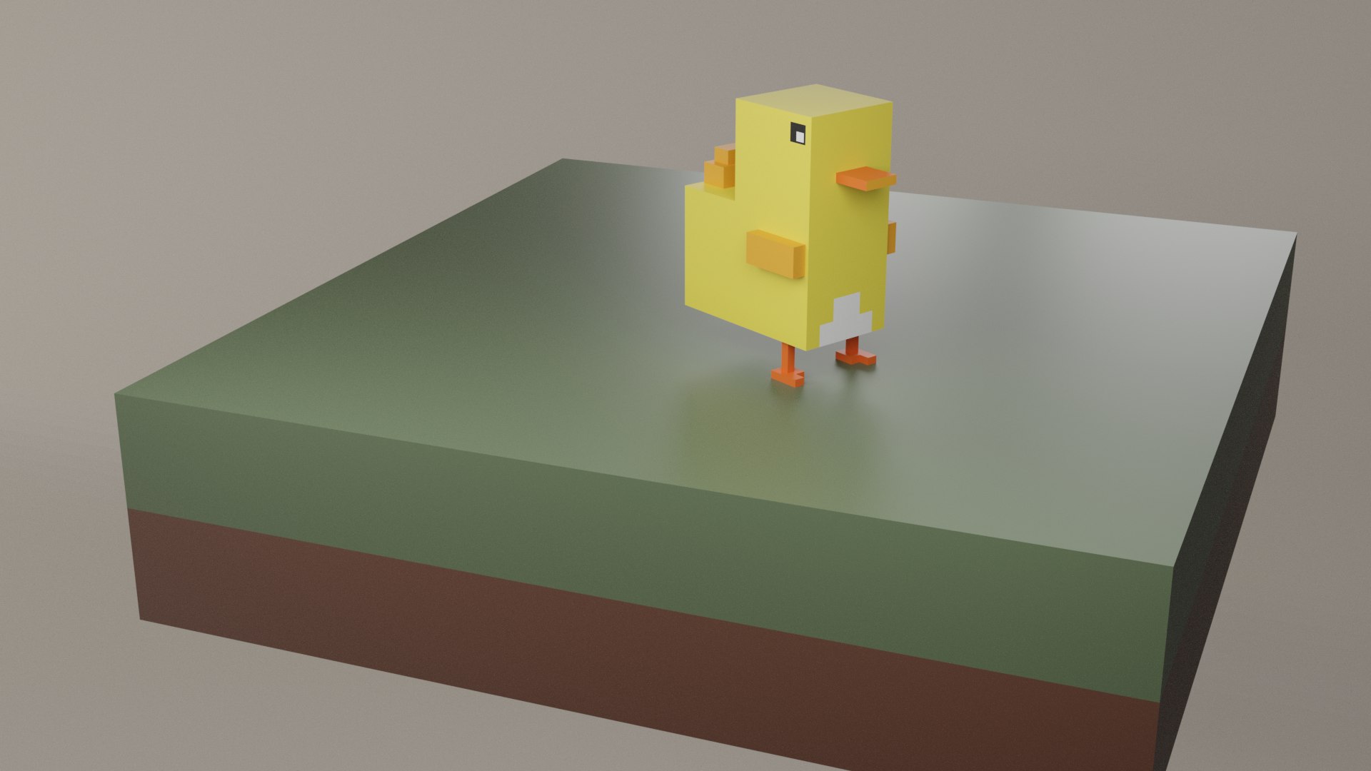 3D Voxel Low Polly Animal Chick - TurboSquid 2181719