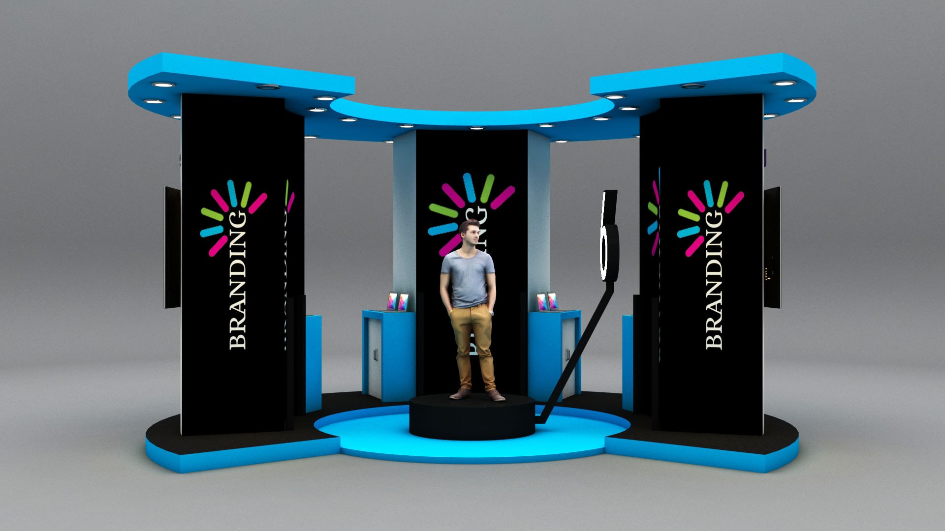 Semi Circle Stall Model - TurboSquid 1916180