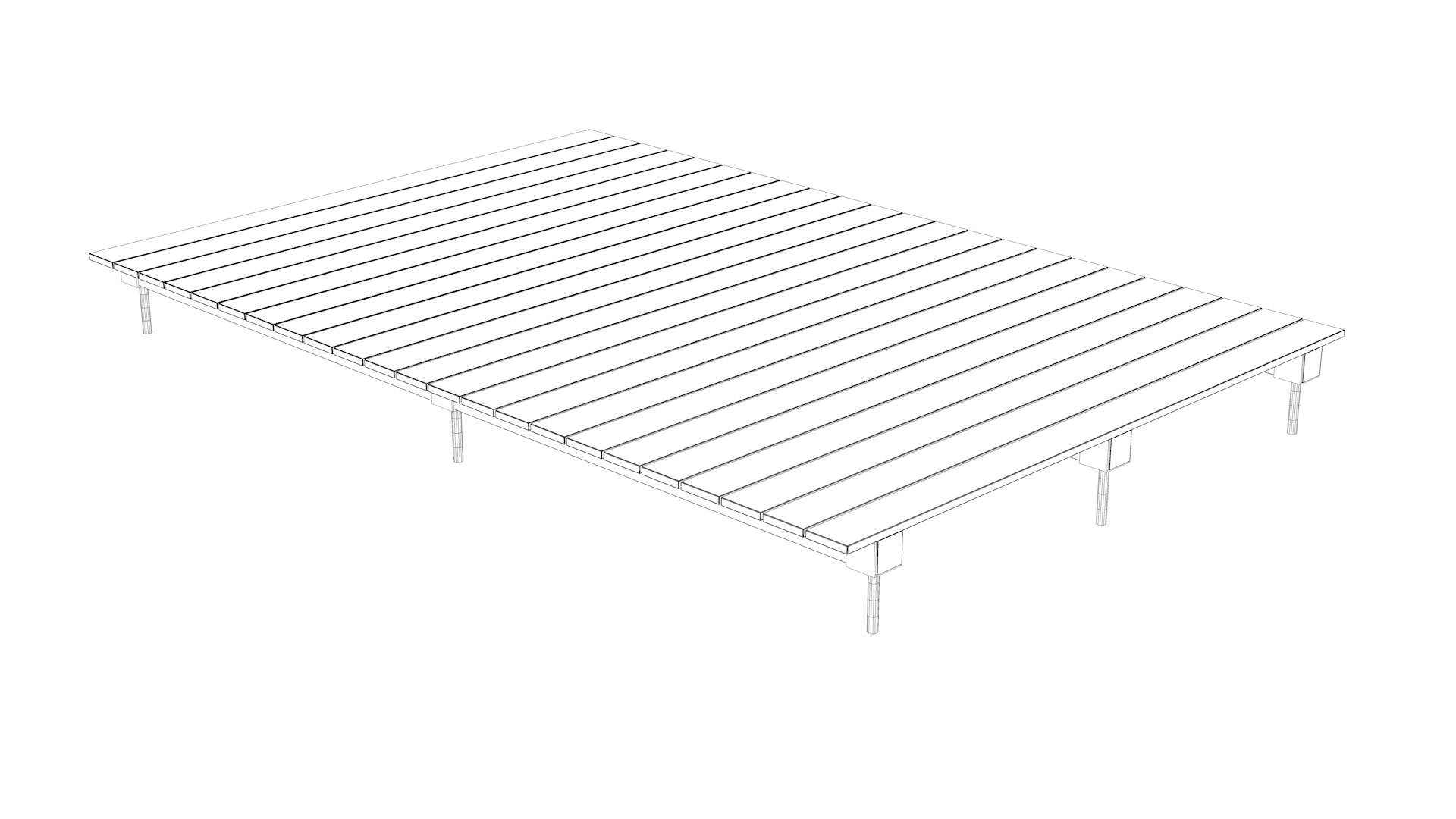 Wooden Stage Deck 3D Model - TurboSquid 2304953