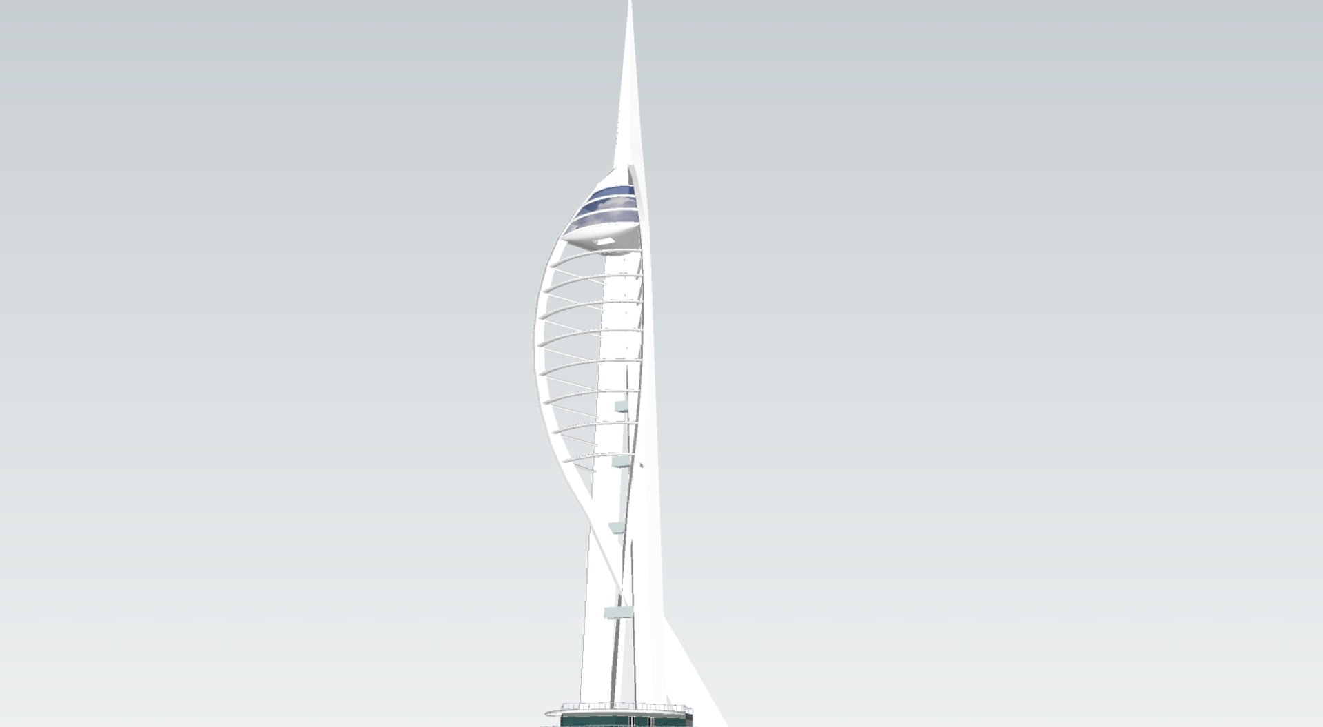 3d Model Of Portsmouth Spinnaker Tower