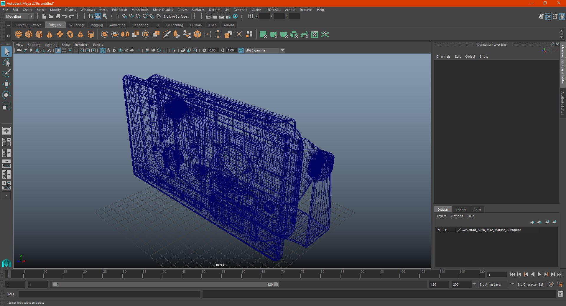 Simrad ap70 mk2 marine 3D model - TurboSquid 1673064