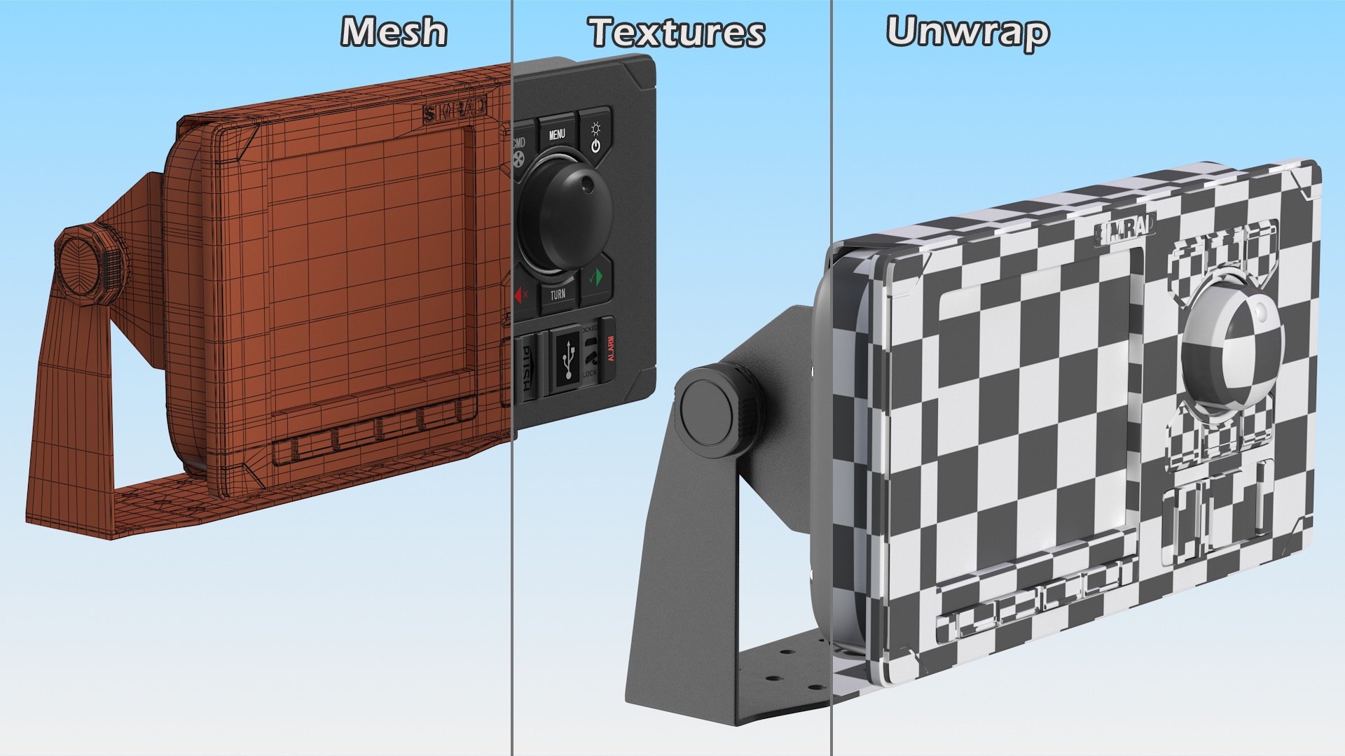 Simrad ap70 mk2 marine 3D model - TurboSquid 1673064