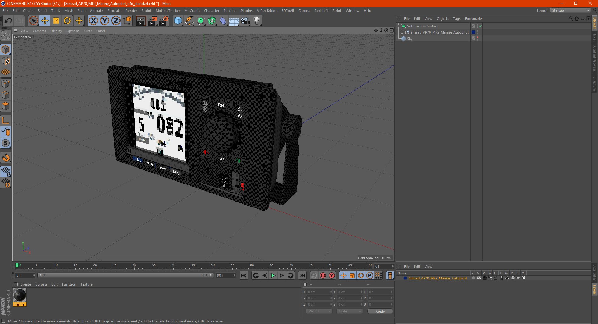 Simrad ap70 mk2 marine 3D model - TurboSquid 1673064