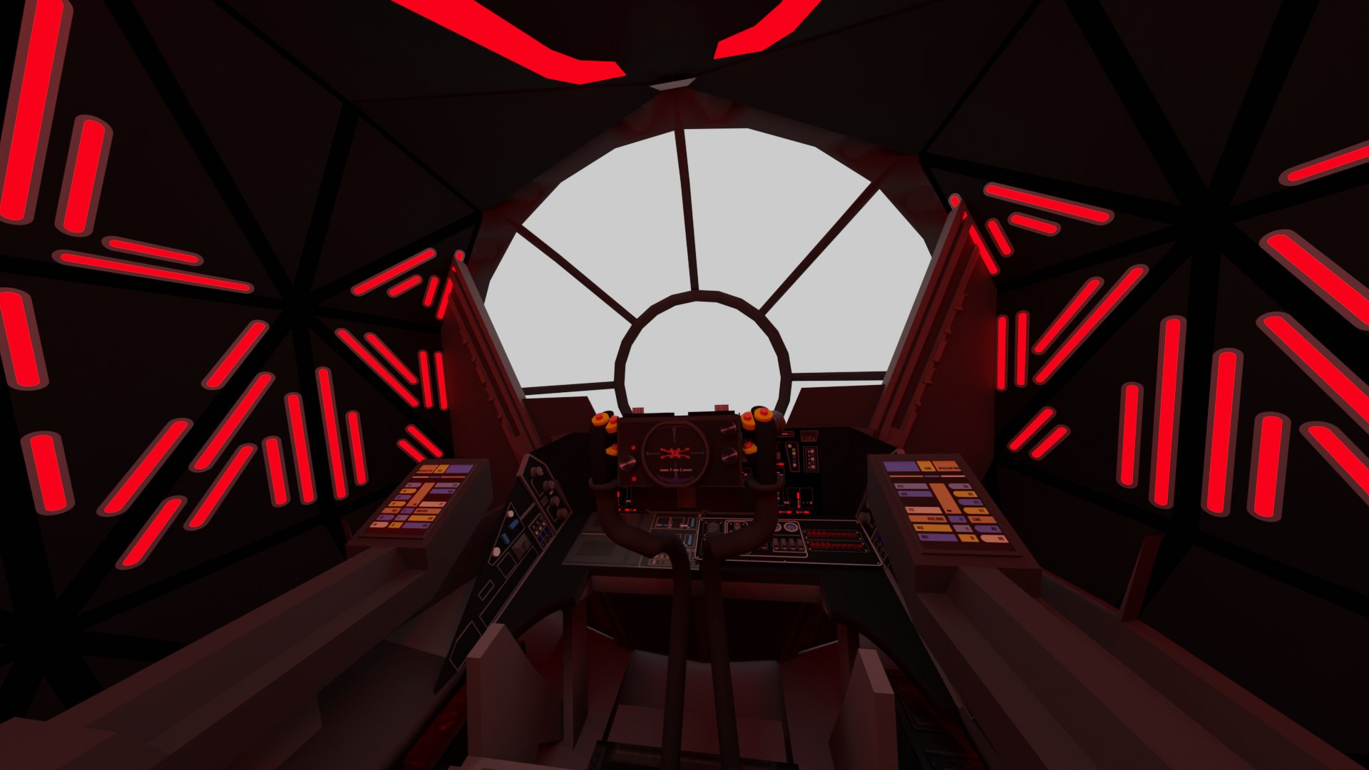 3D Star Wars Advanced Tie Fighter With Interior Darth Vader Model ...