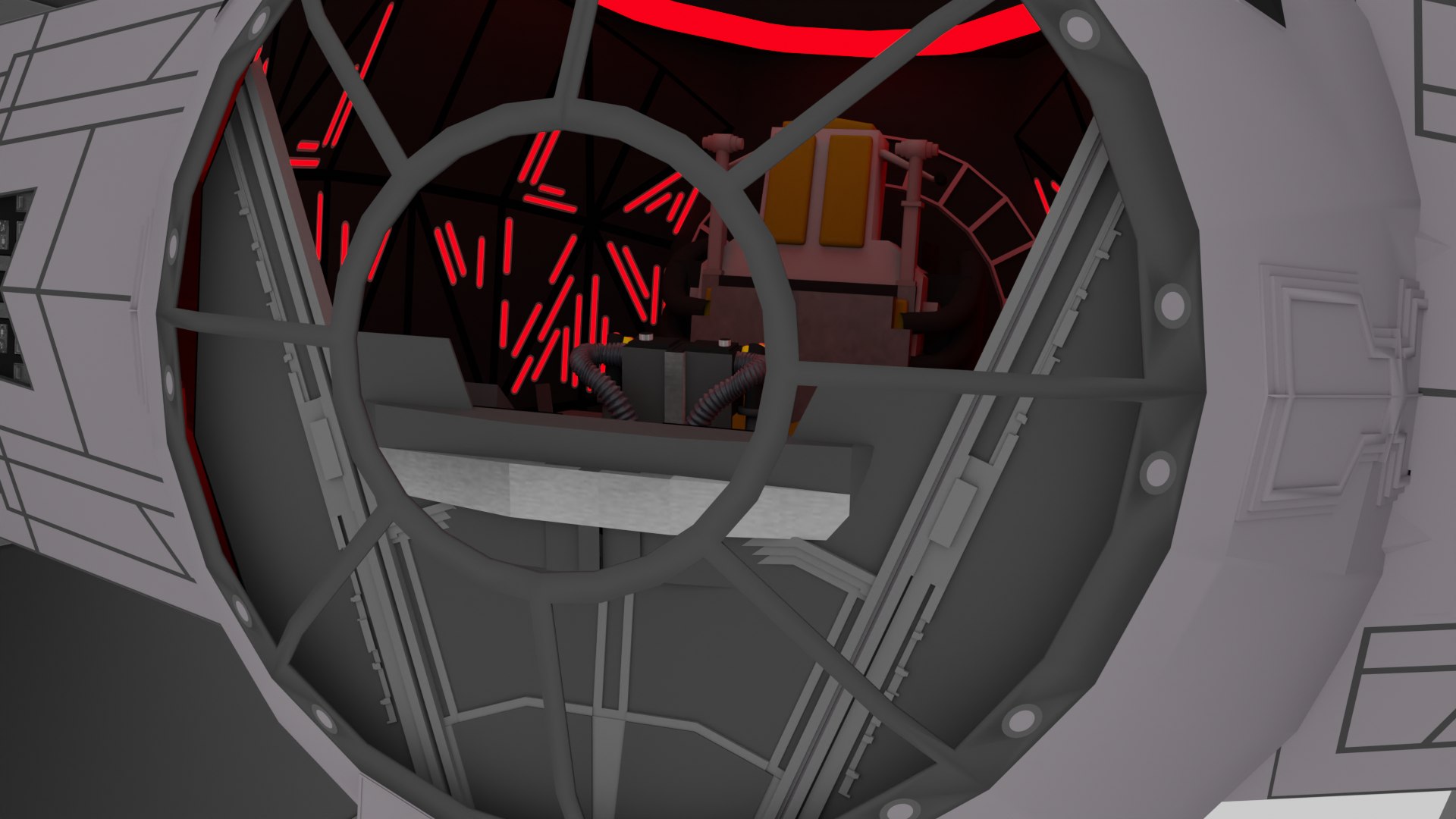 3D Star Wars Advanced Tie Fighter With Interior Darth Vader Model ...