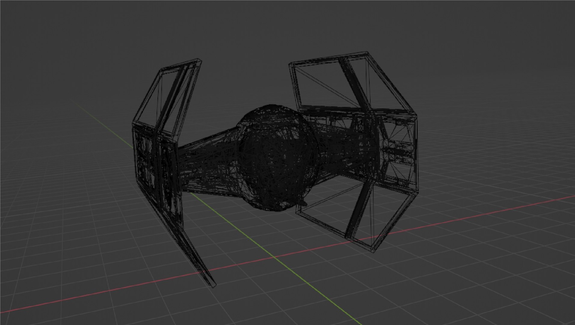 3D Star Wars Advanced Tie Fighter With Interior Darth Vader Model ...