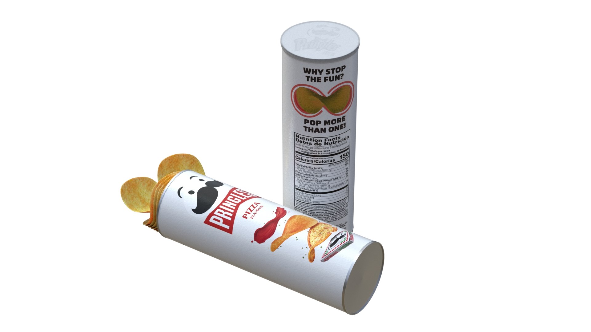 Pringles Pizza Flavour Model - TurboSquid 2370545