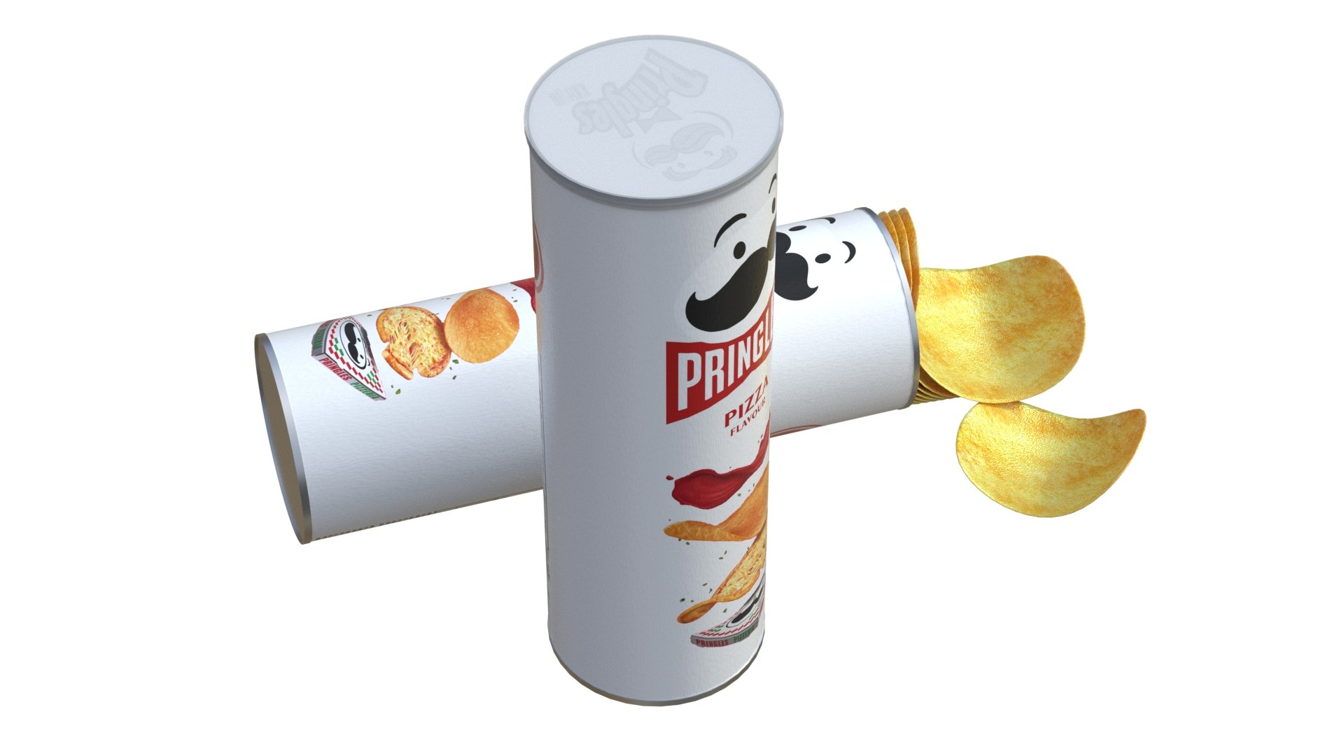 Pringles Pizza Flavour Model - TurboSquid 2370545