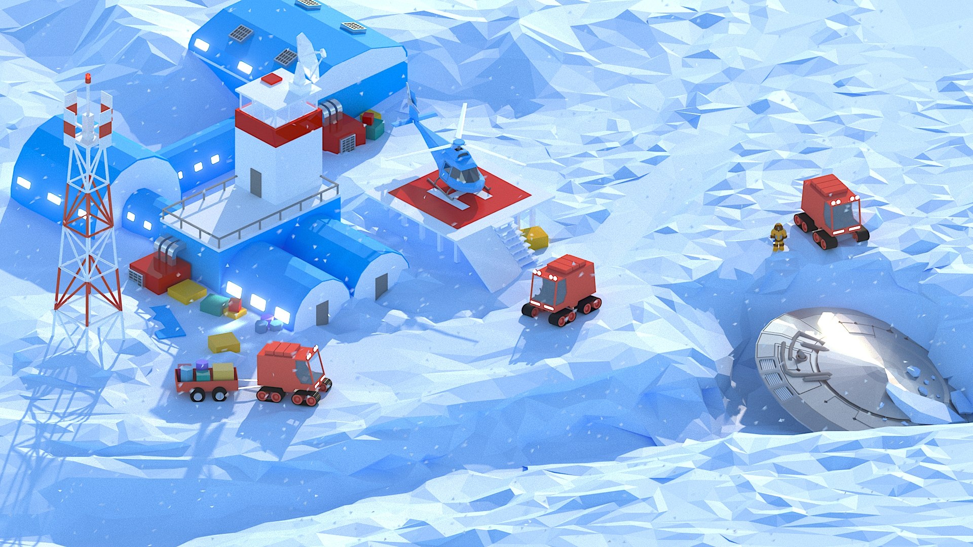 3D Model Antarctic Station - TurboSquid 1212395