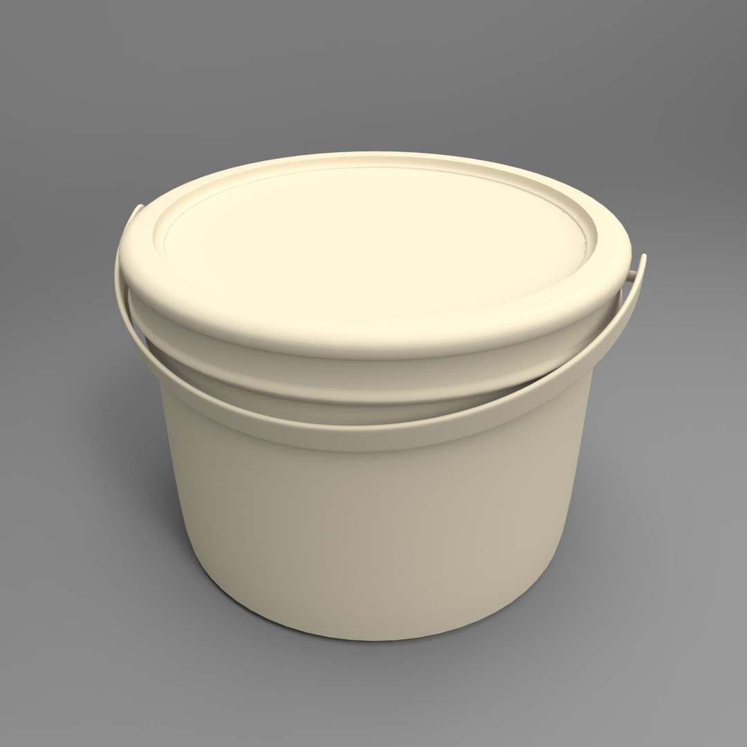 3d model plastic bucket