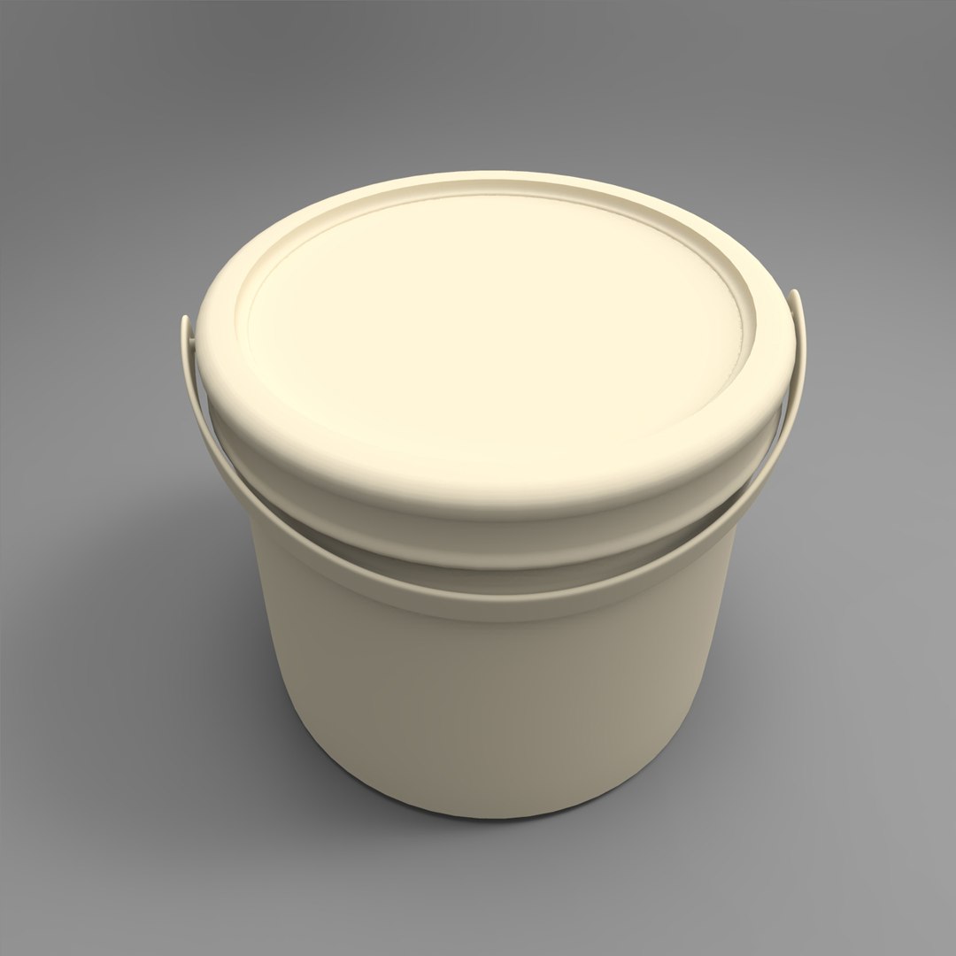 3d model plastic bucket