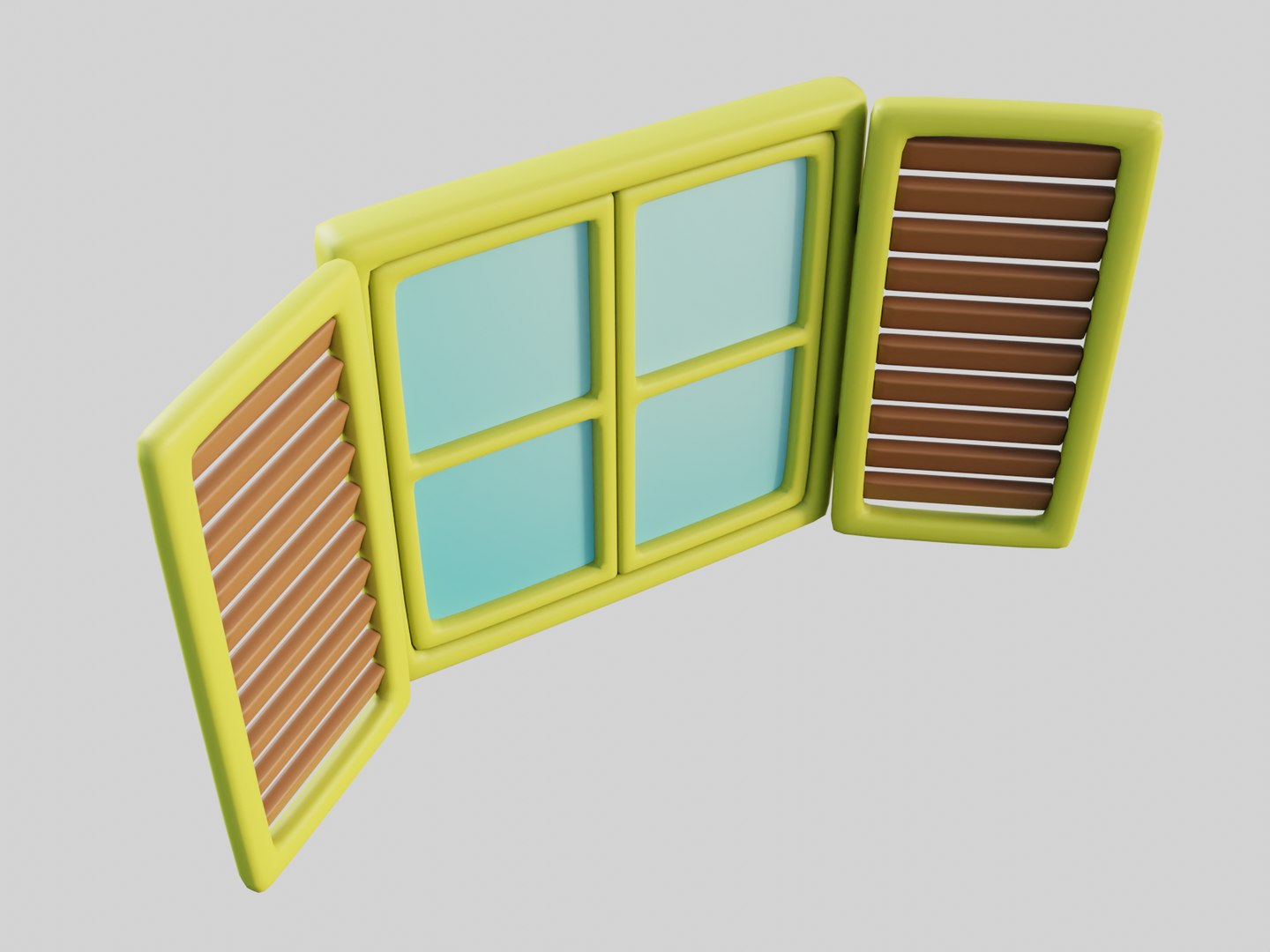 Cartoon Window 19a 3D - TurboSquid 1903966