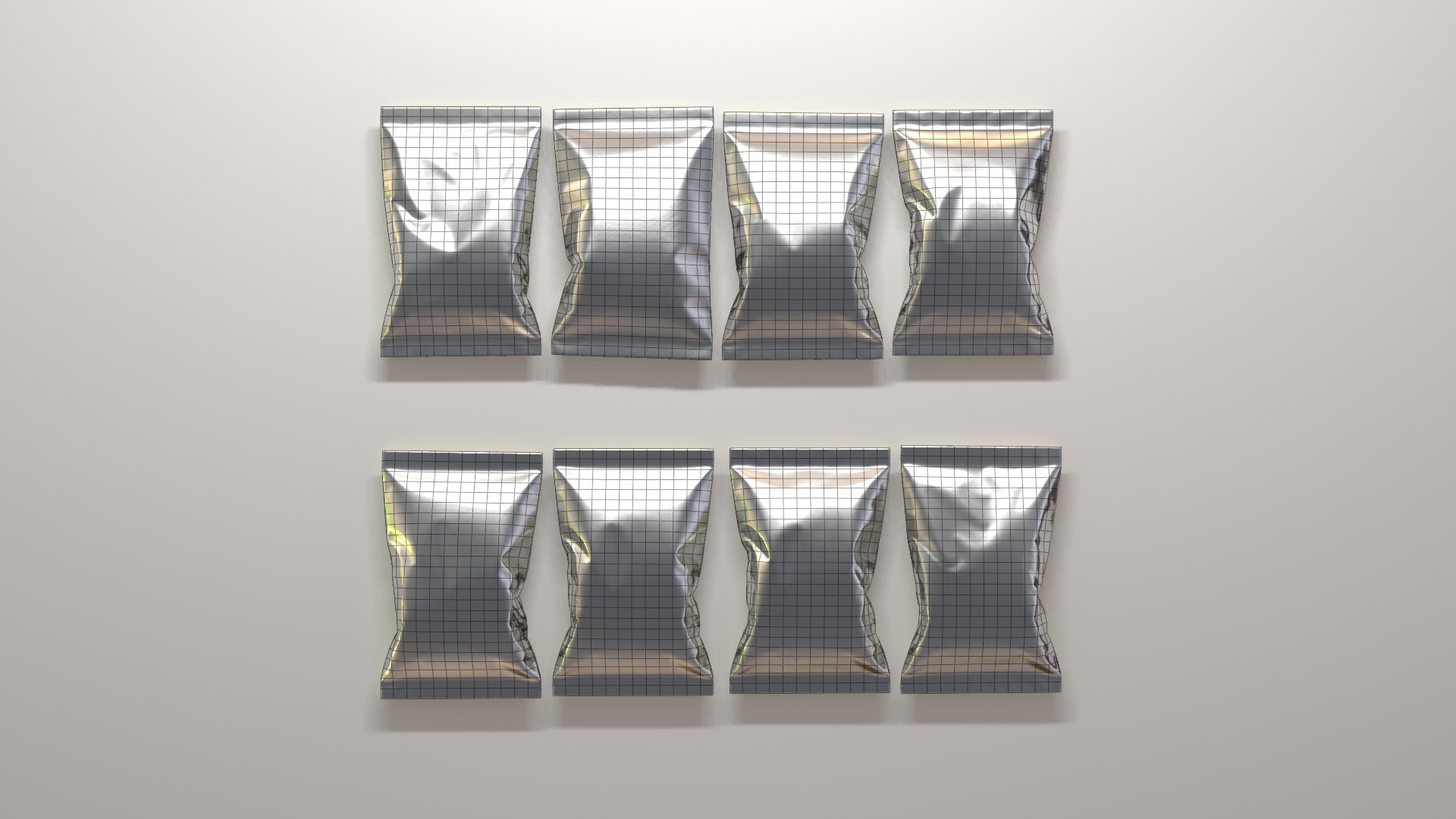 8 Lowpoly Chips Bags 3D Model - TurboSquid 1857223