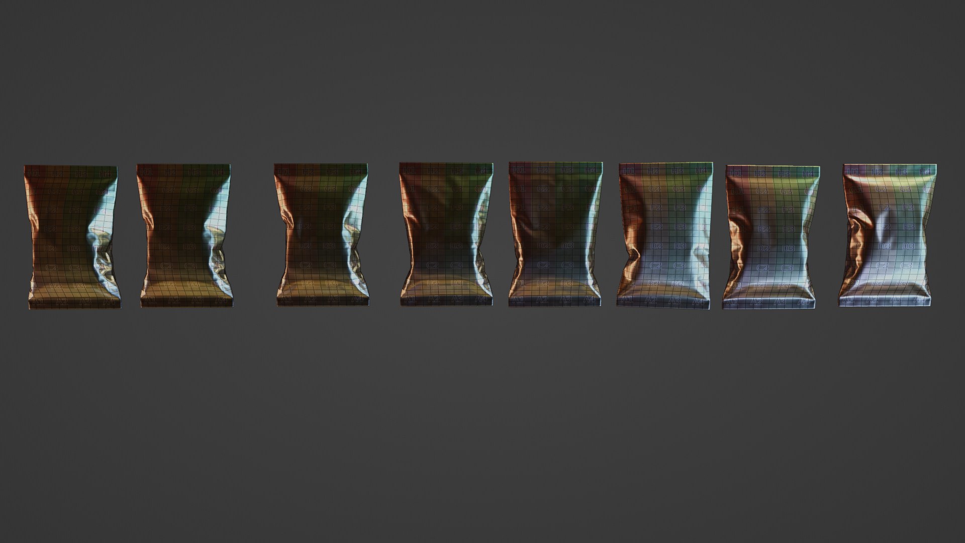 8 Lowpoly Chips Bags 3D Model - TurboSquid 1857223