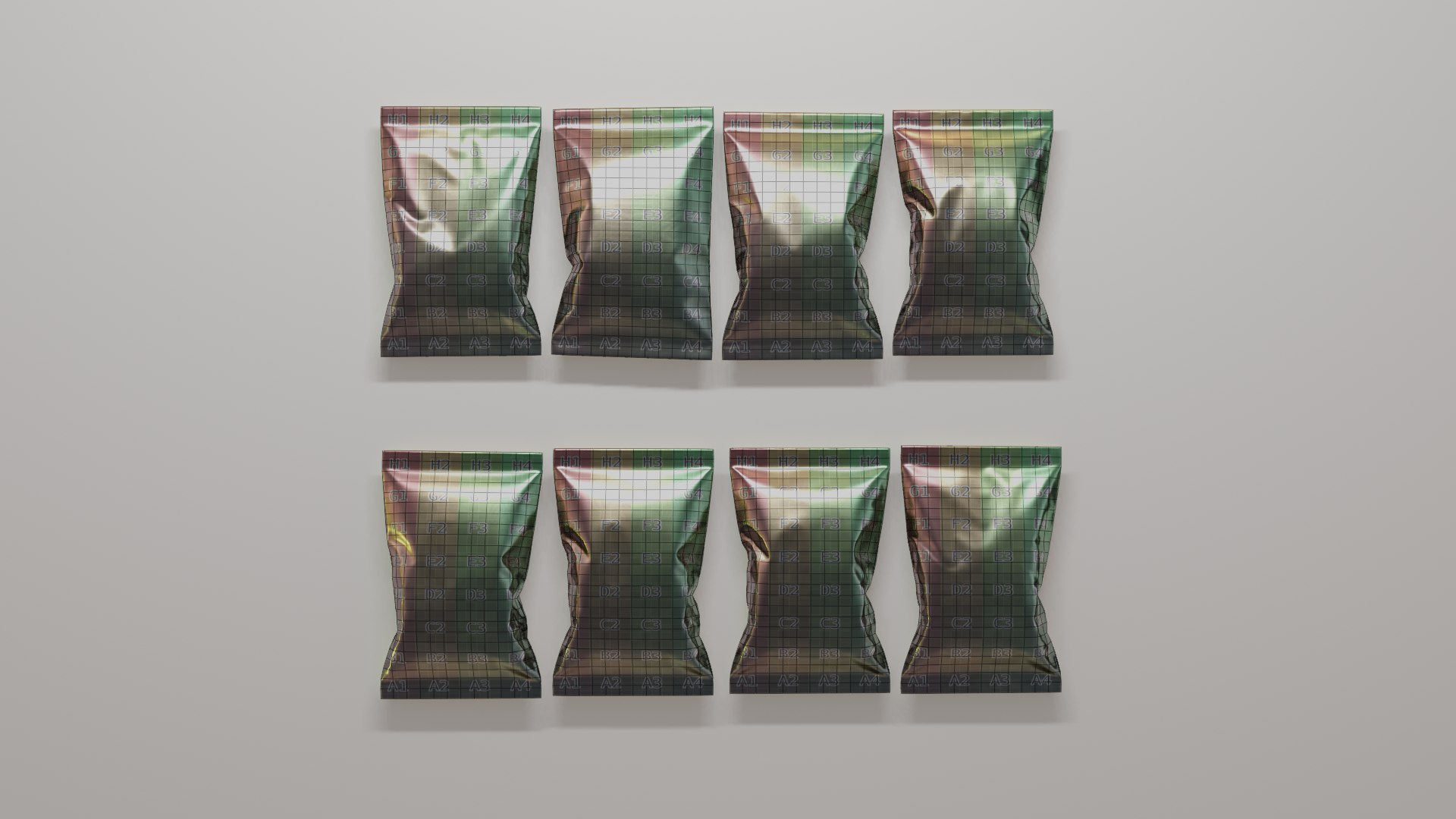 8 Lowpoly Chips Bags 3D Model - TurboSquid 1857223