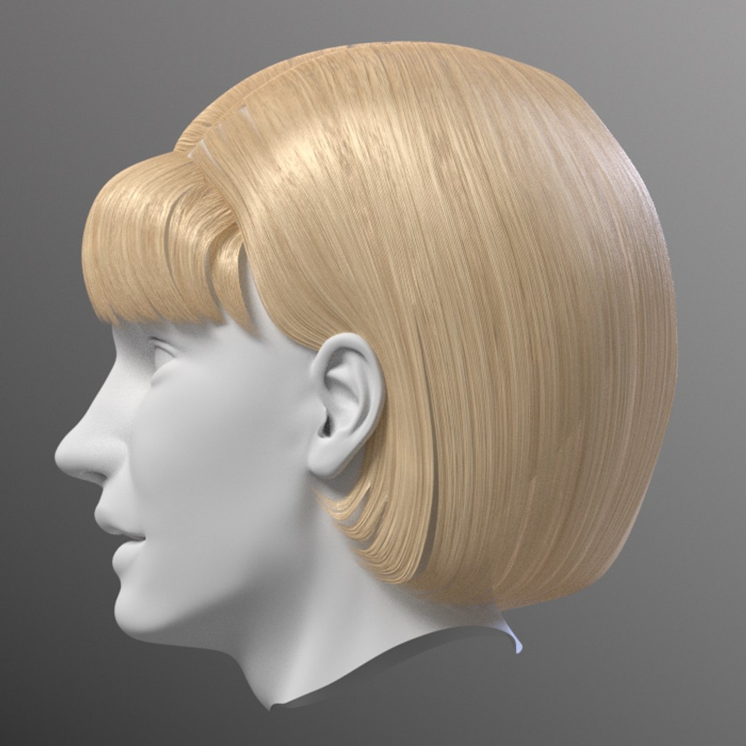 3d Model Hair Female