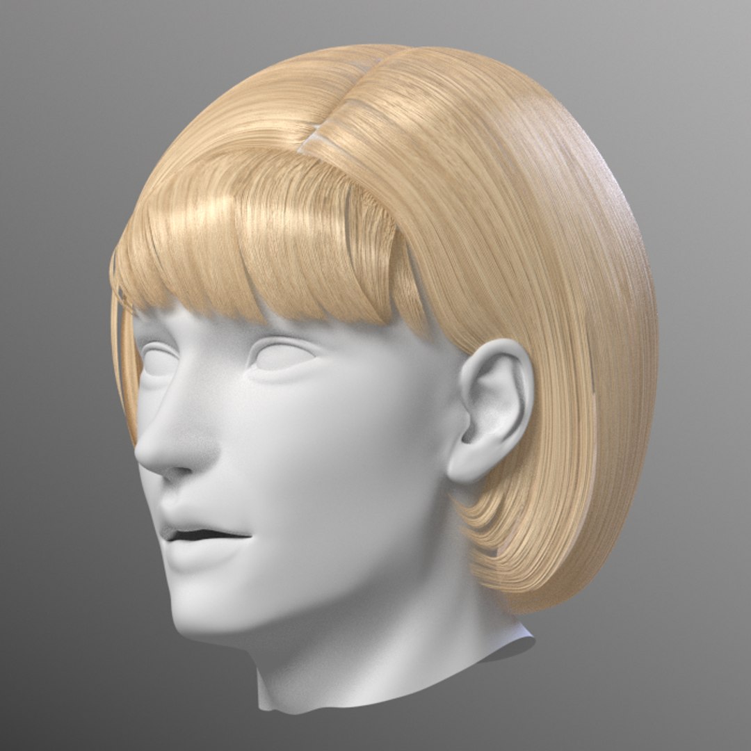 3d Model Hair Female
