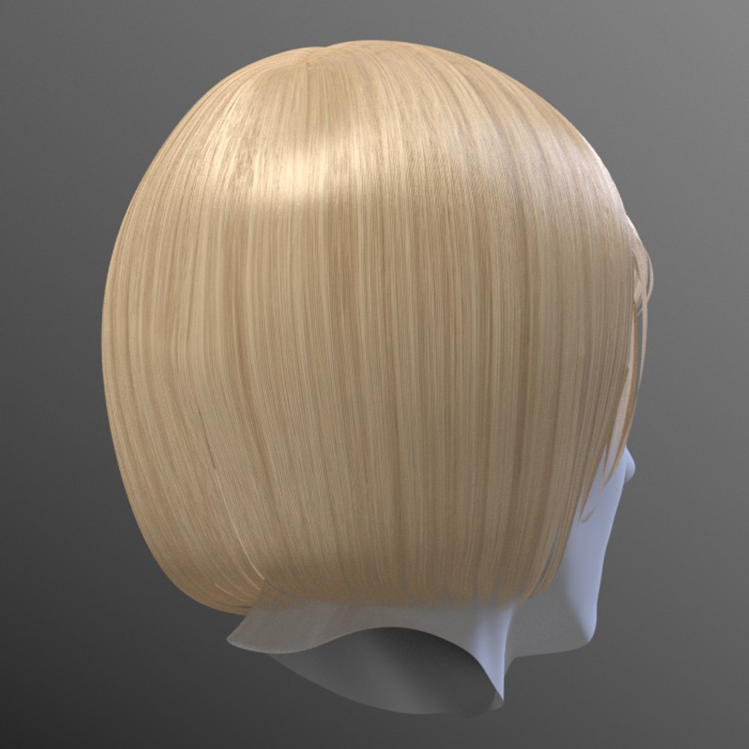 3d Model Hair Female