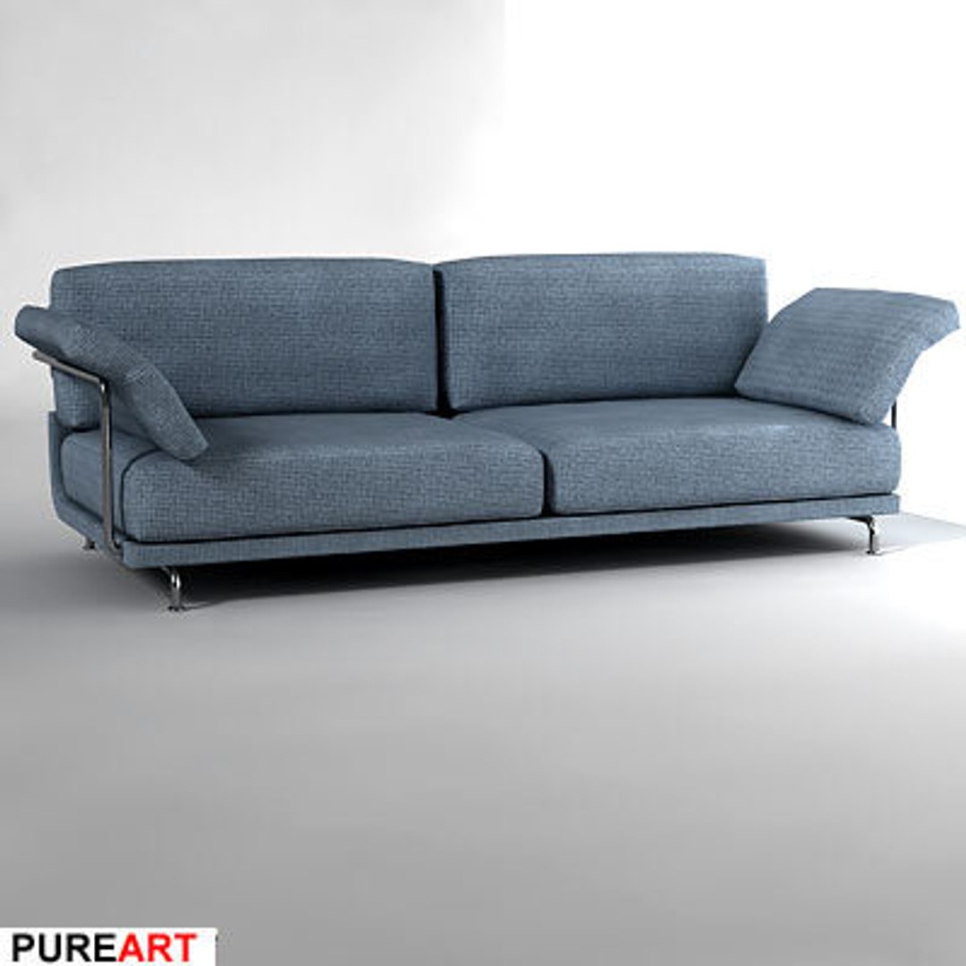 3d Upholstered Divan Model