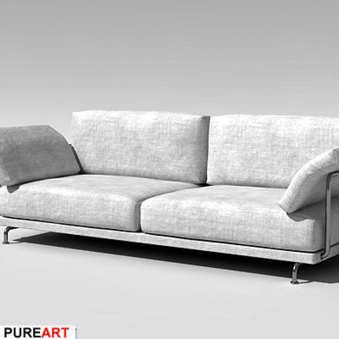3d Upholstered Divan Model