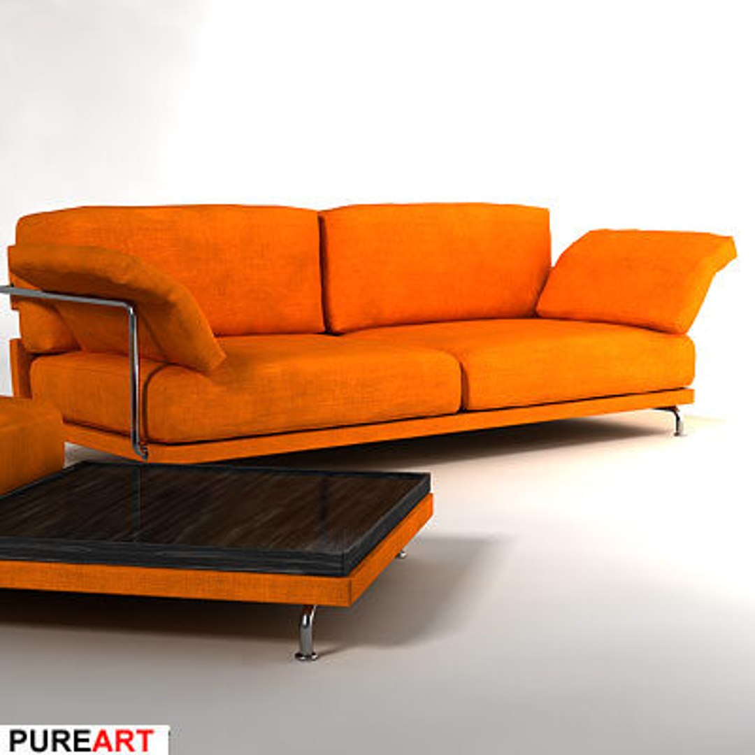 3d Upholstered Divan Model