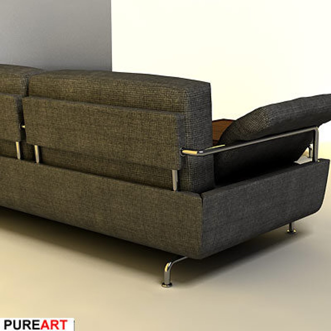 3d Upholstered Divan Model