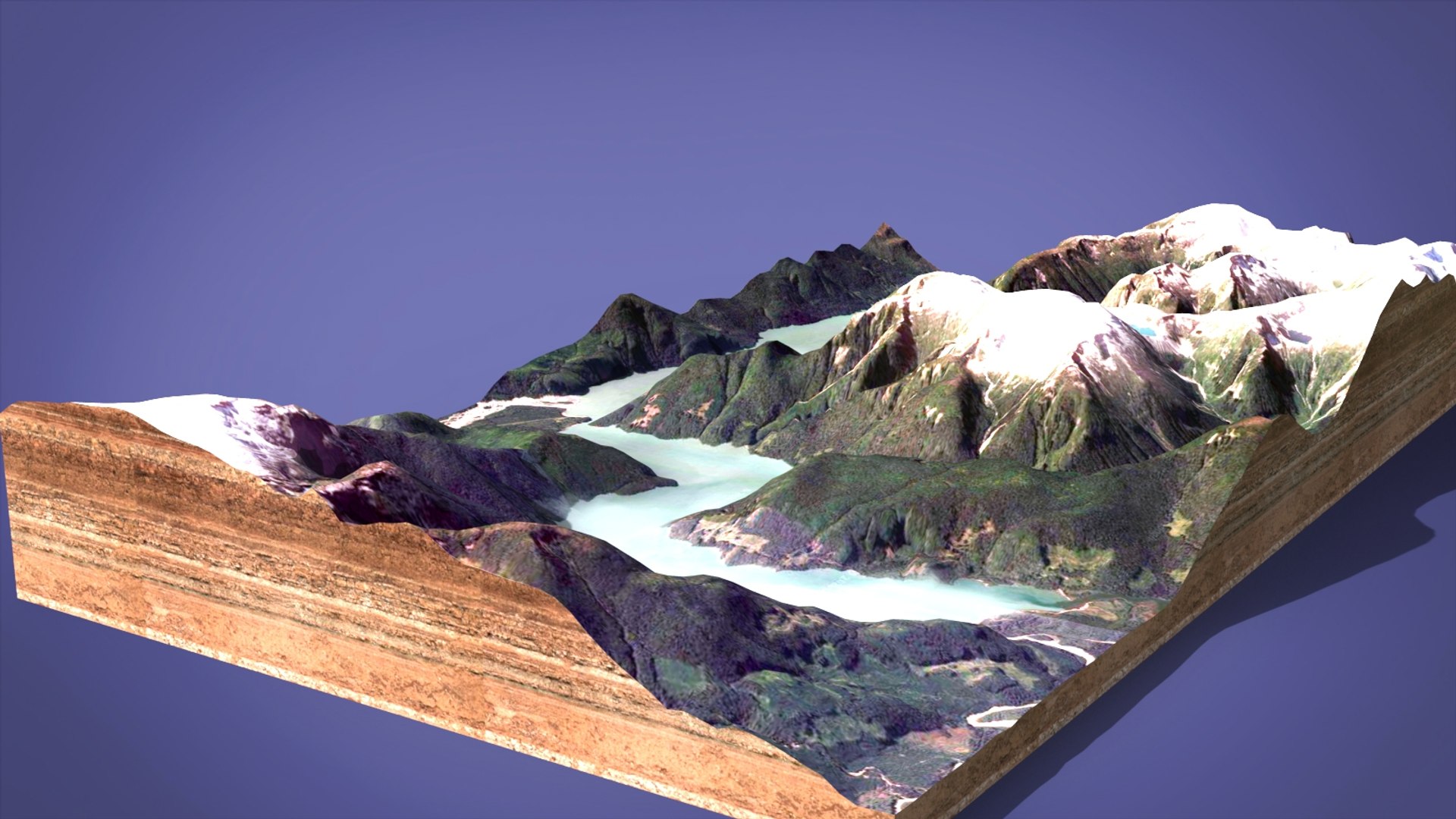 Mountain landscape 3D model - TurboSquid 1521404
