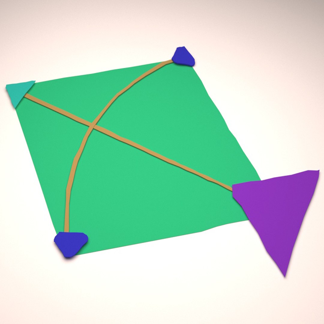3D Kite Toy - TurboSquid 1507434