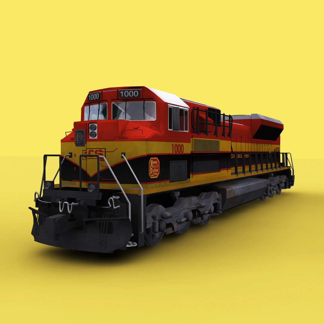 3D Kcs Emd Locomotive Model - TurboSquid 1510502
