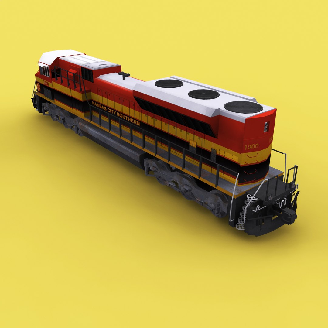 3D Kcs Emd Locomotive Model - TurboSquid 1510502