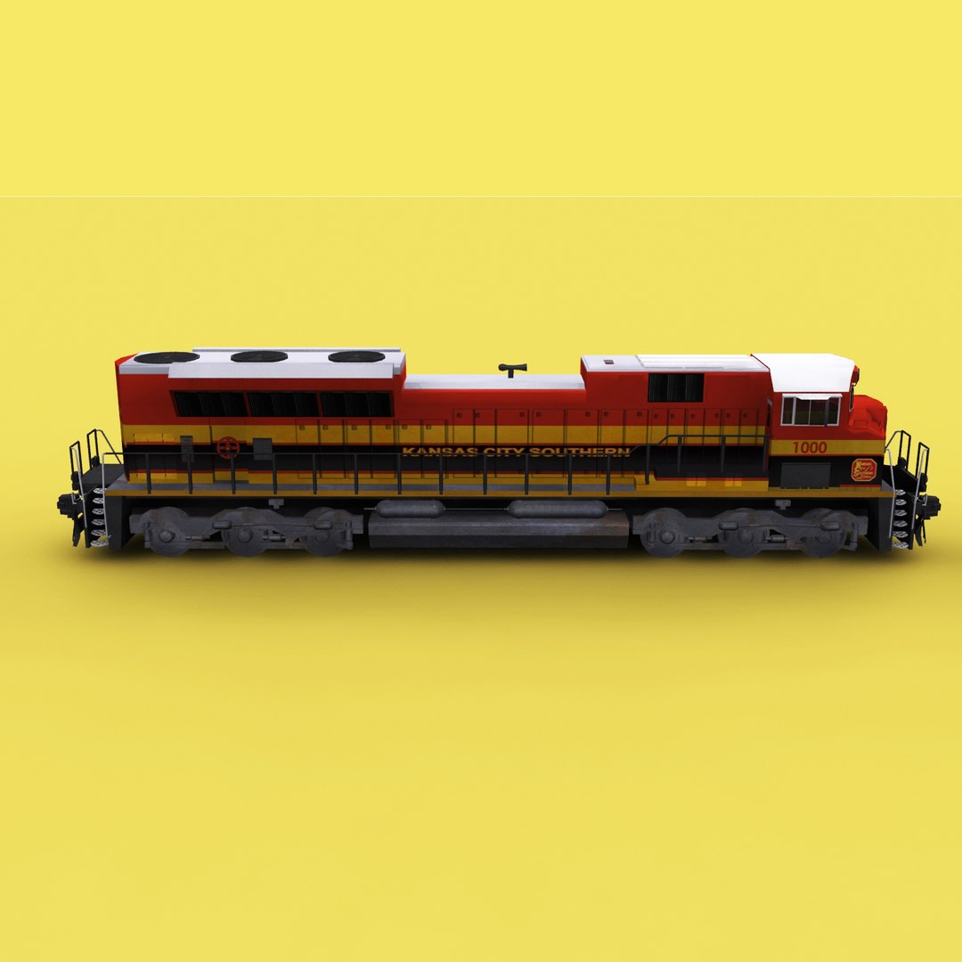 3D Kcs Emd Locomotive Model - TurboSquid 1510502
