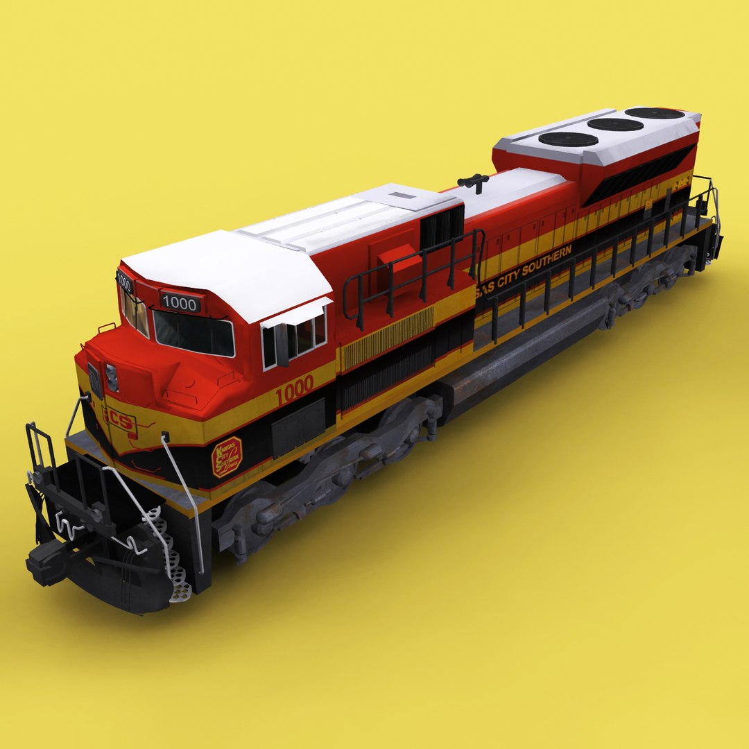 3D Kcs Emd Locomotive Model - TurboSquid 1510502