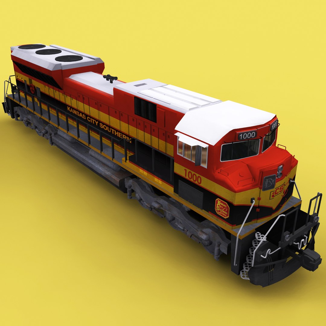 3D Kcs Emd Locomotive Model - TurboSquid 1510502