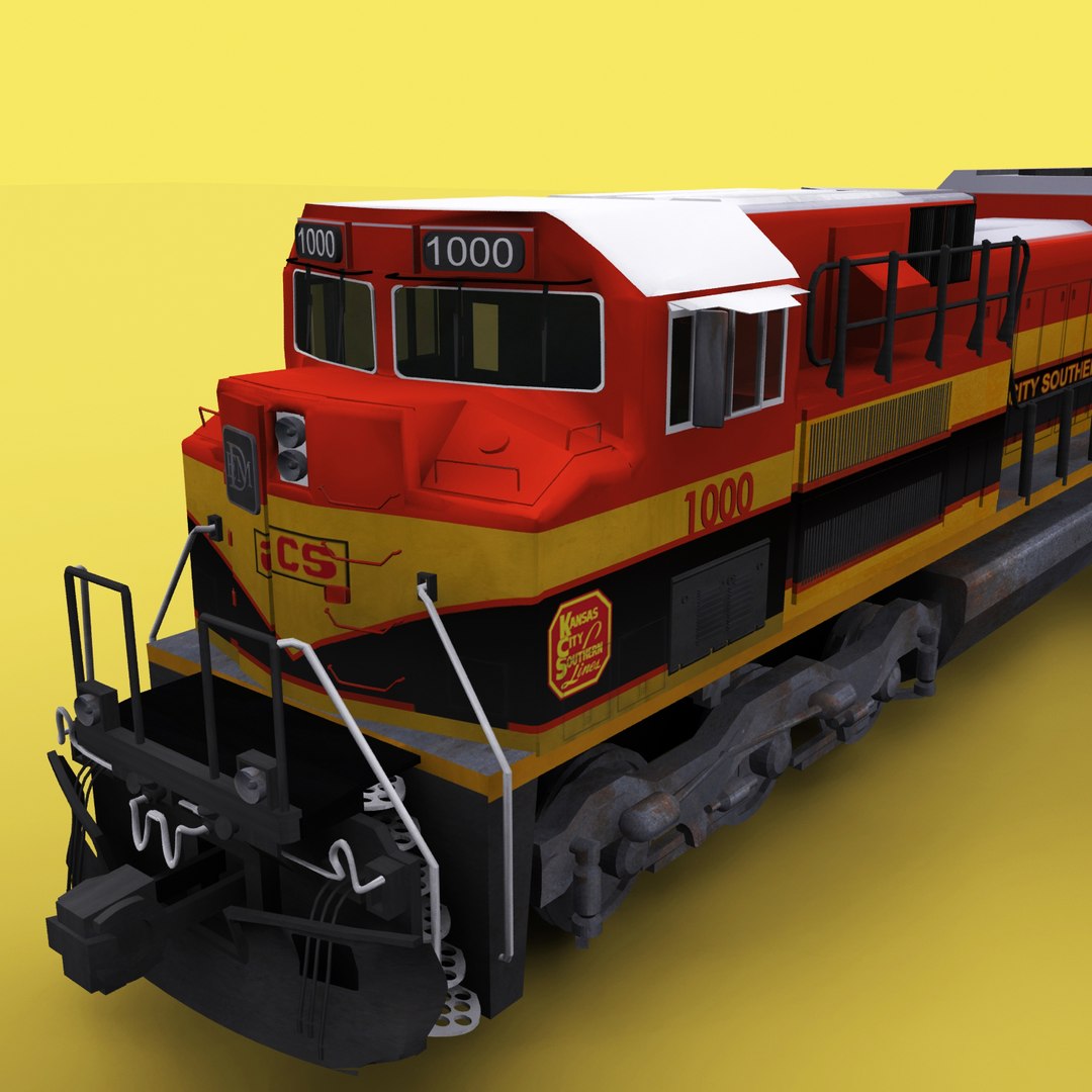 3D Kcs Emd Locomotive Model - TurboSquid 1510502