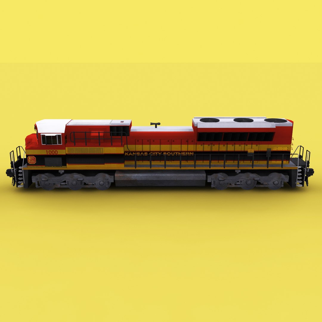 3D Kcs Emd Locomotive Model - TurboSquid 1510502